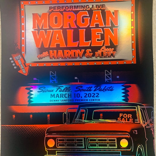 Morgan Wallen Concert Poster - Etsy