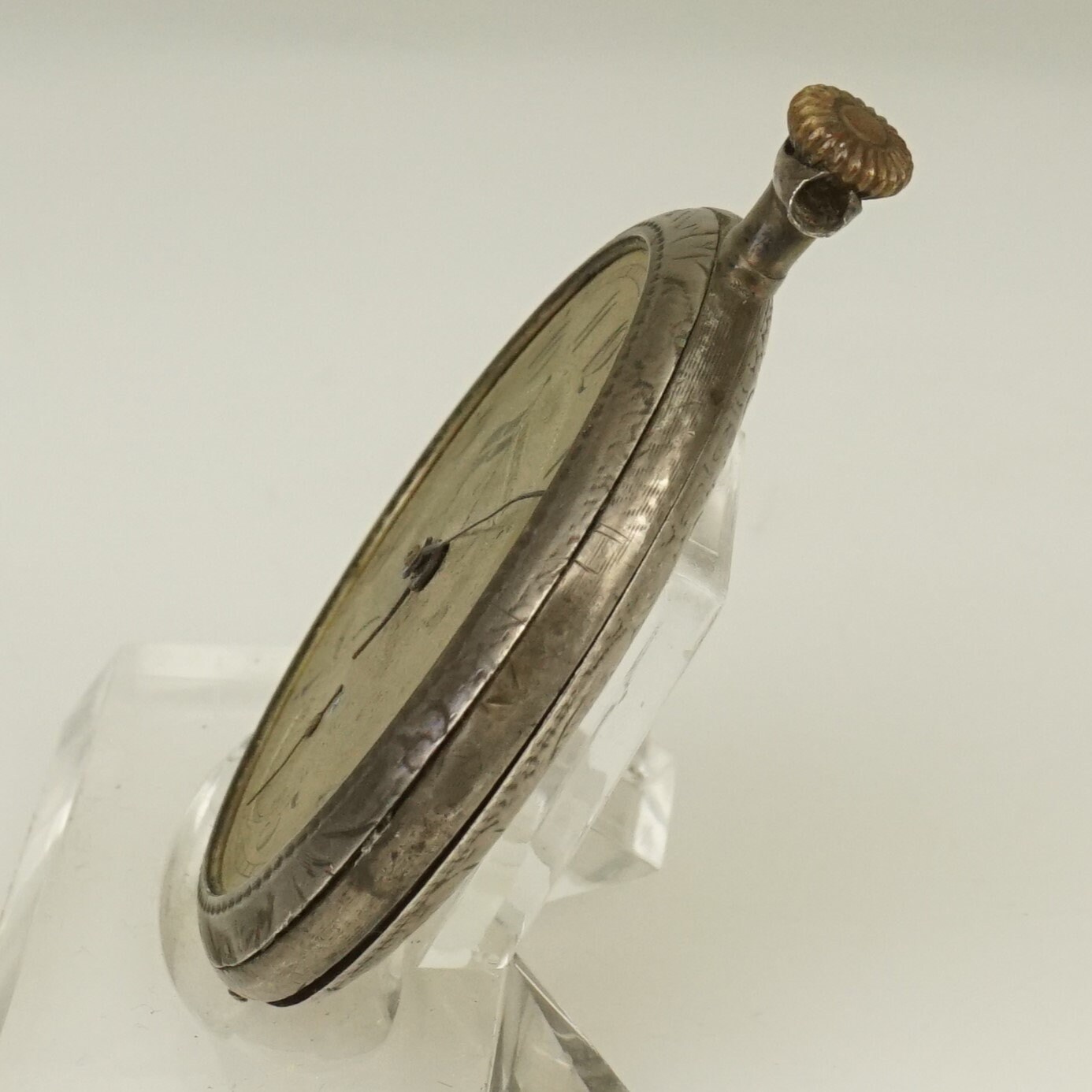 RARE Solid Silver Pocket Watch Antique Men's Ladies No Fusee Duplex ...