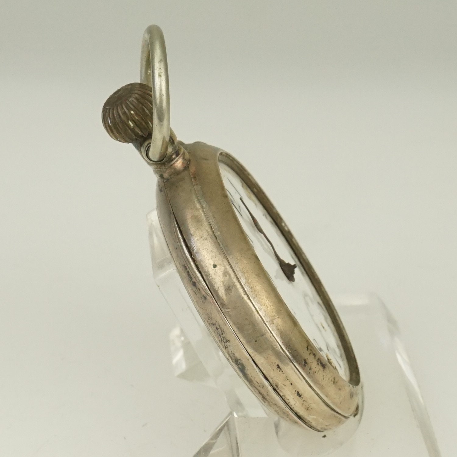 RARE Solid Silver Pocket Watch Antique Men's Ladies No Fusee Duplex ...