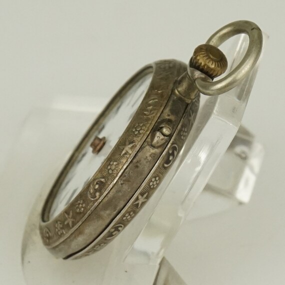 RARE! Solid Silver Pocket Watch Antique Men's Ladies … - Gem
