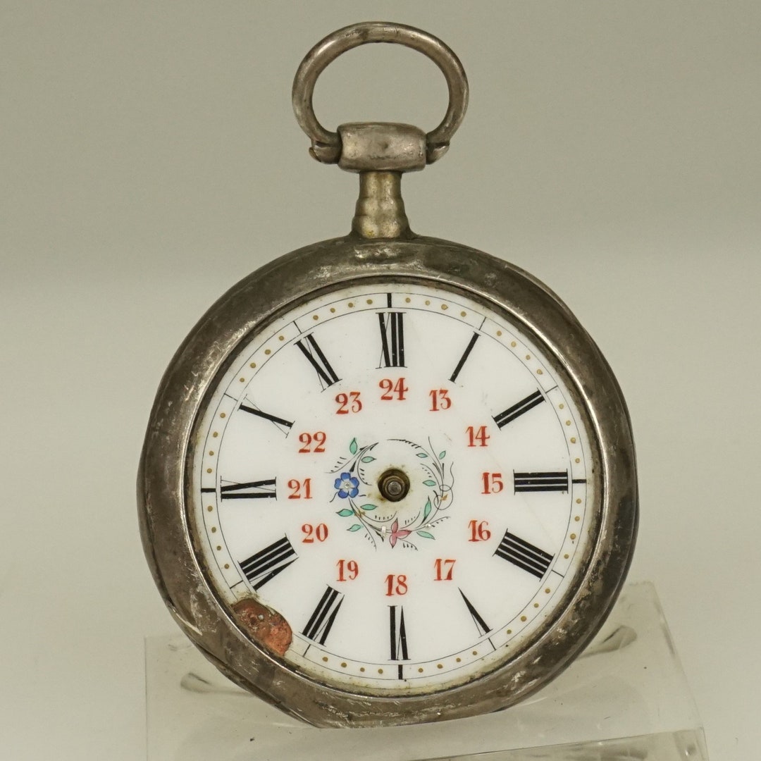 RARE Solid Silver Pocket Watch Antique Men's Ladies No - Etsy