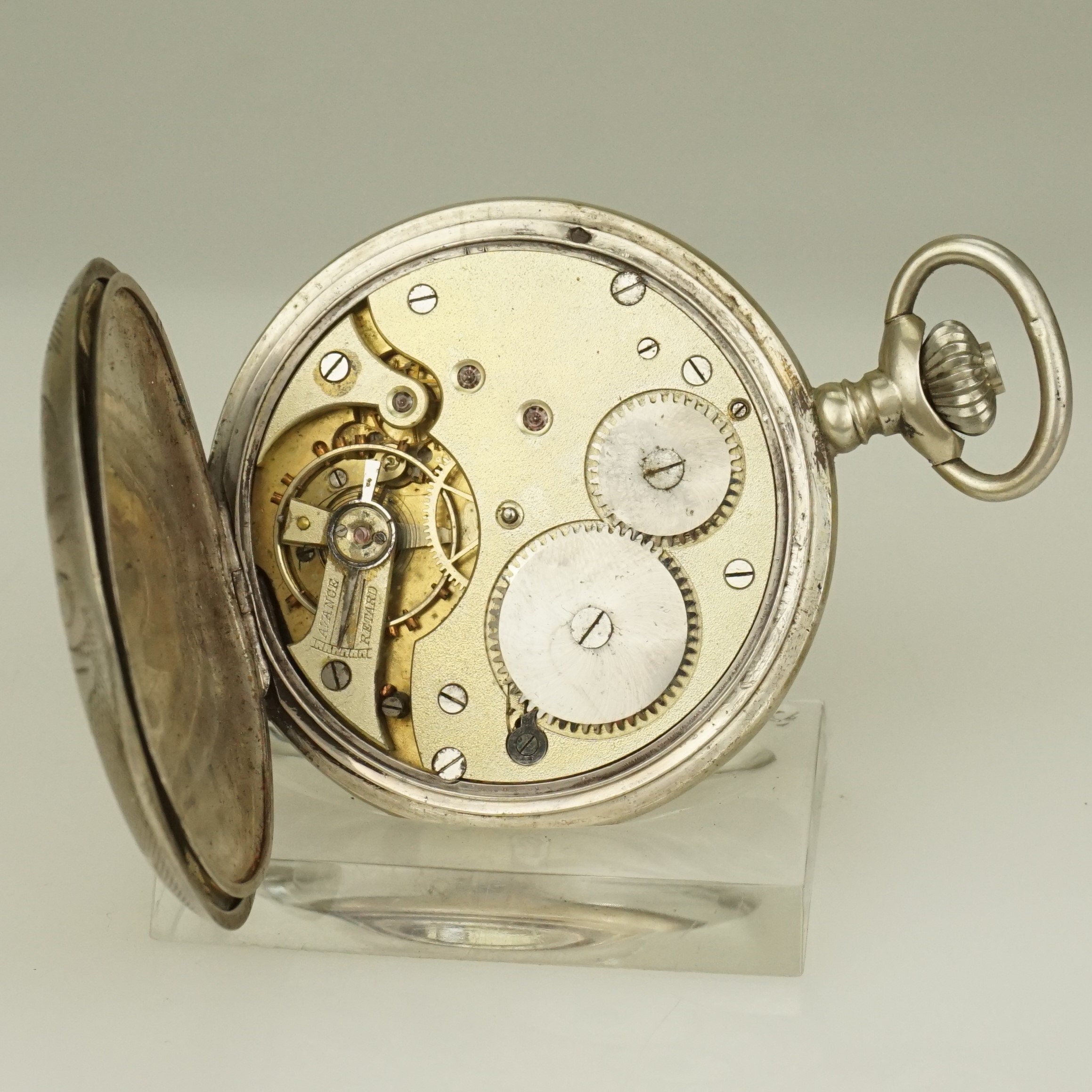 RARE Solid Silver Pocket Watch Antique Men's No Fusee Duplex ...