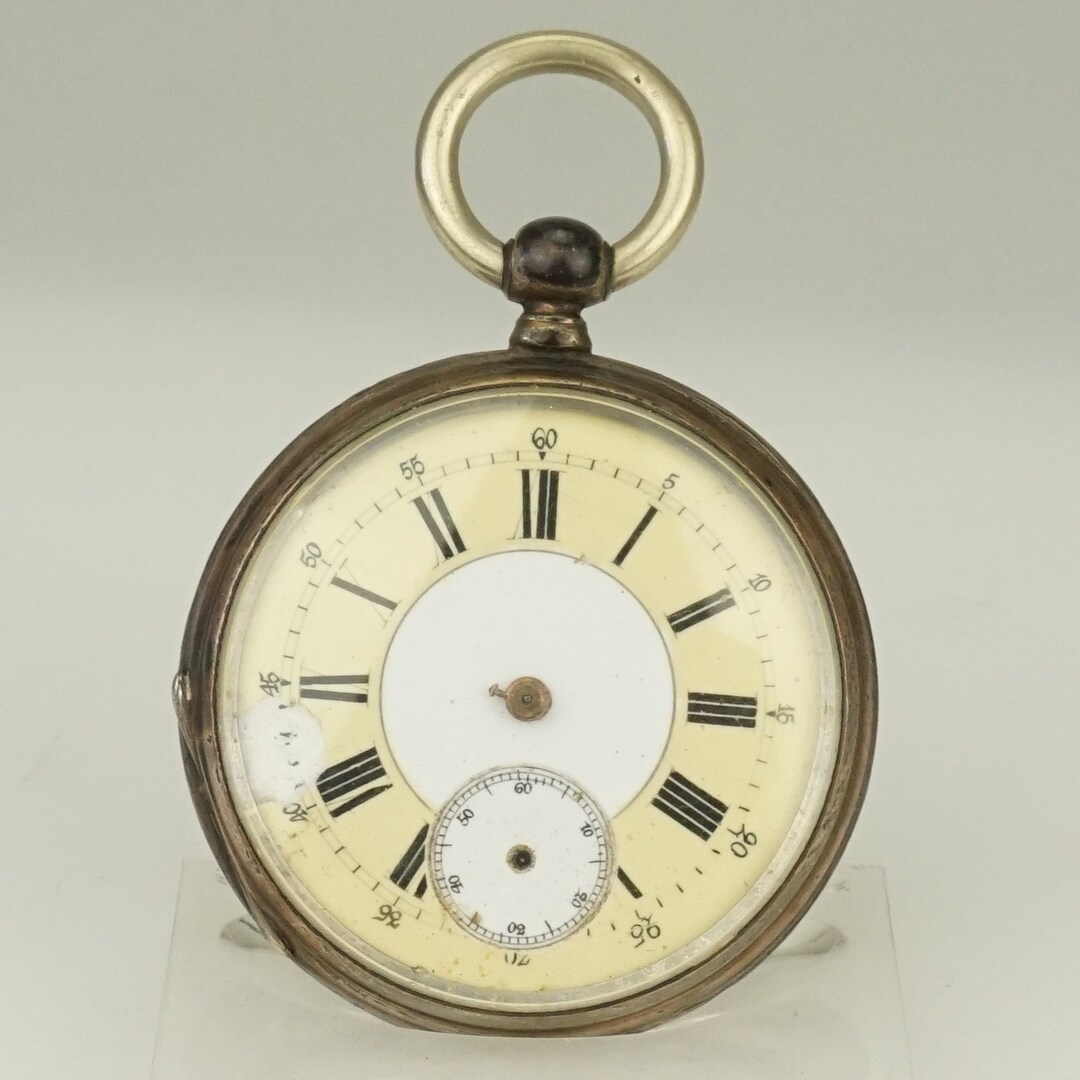 RARE Solid Silver Pocket Watch Antique Men's Ladies No Fusee Duplex ...