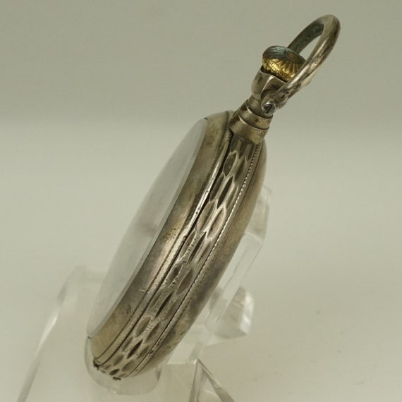 RARE! Solid Silver Pocket Watch Antique Men's no fuse… - Gem