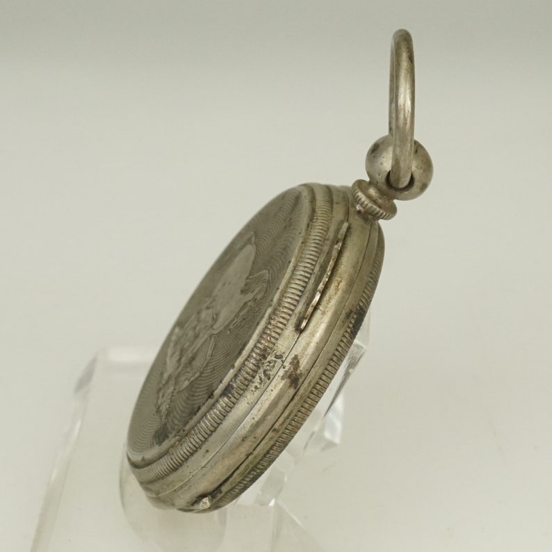 RARE Solid Silver Pocket Watch Antique Men's Ladies No Fusee Duplex ...