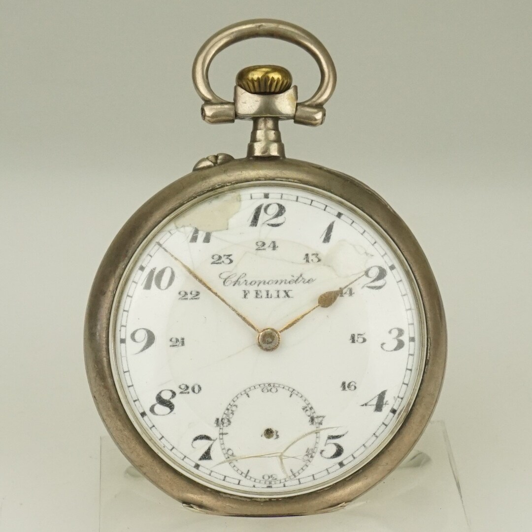 RARE! Solid Silver Pocket Watch Antique Men's Ladies No Fusee Duplex ...