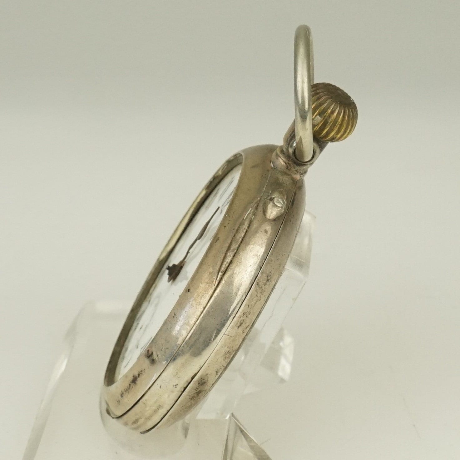 RARE Solid Silver Pocket Watch Antique Men's Ladies No Fusee Duplex ...