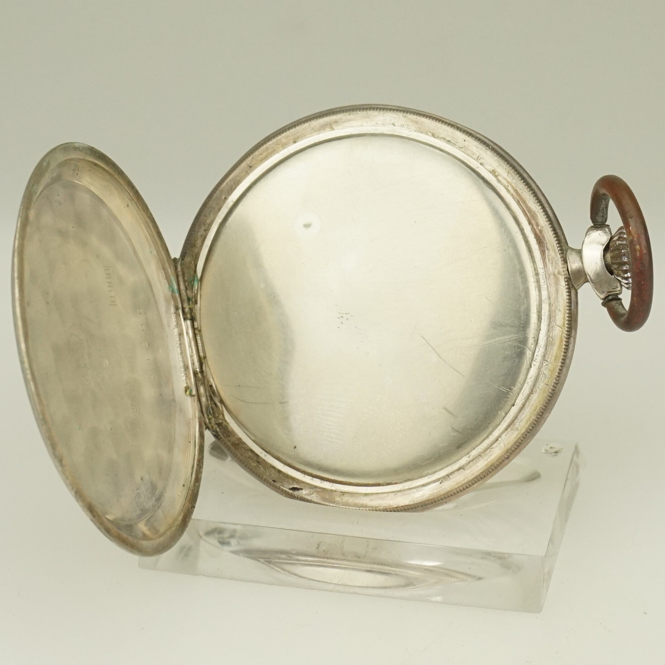 RARE Solid Silver Pocket Watch Antique Men's No Fusee Duplex ...