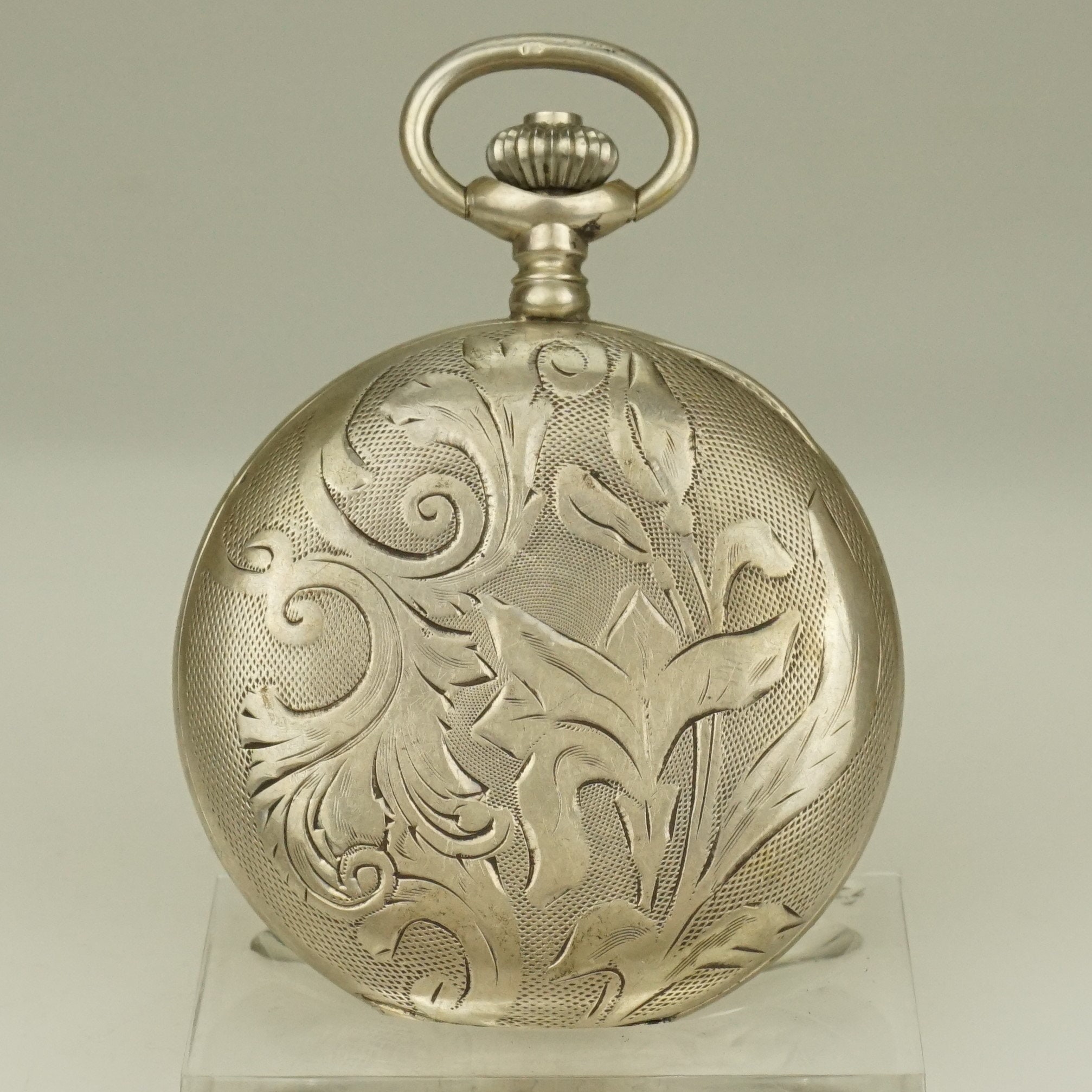 RARE Solid Silver Pocket Watch Antique Men's No Fusee Duplex ...