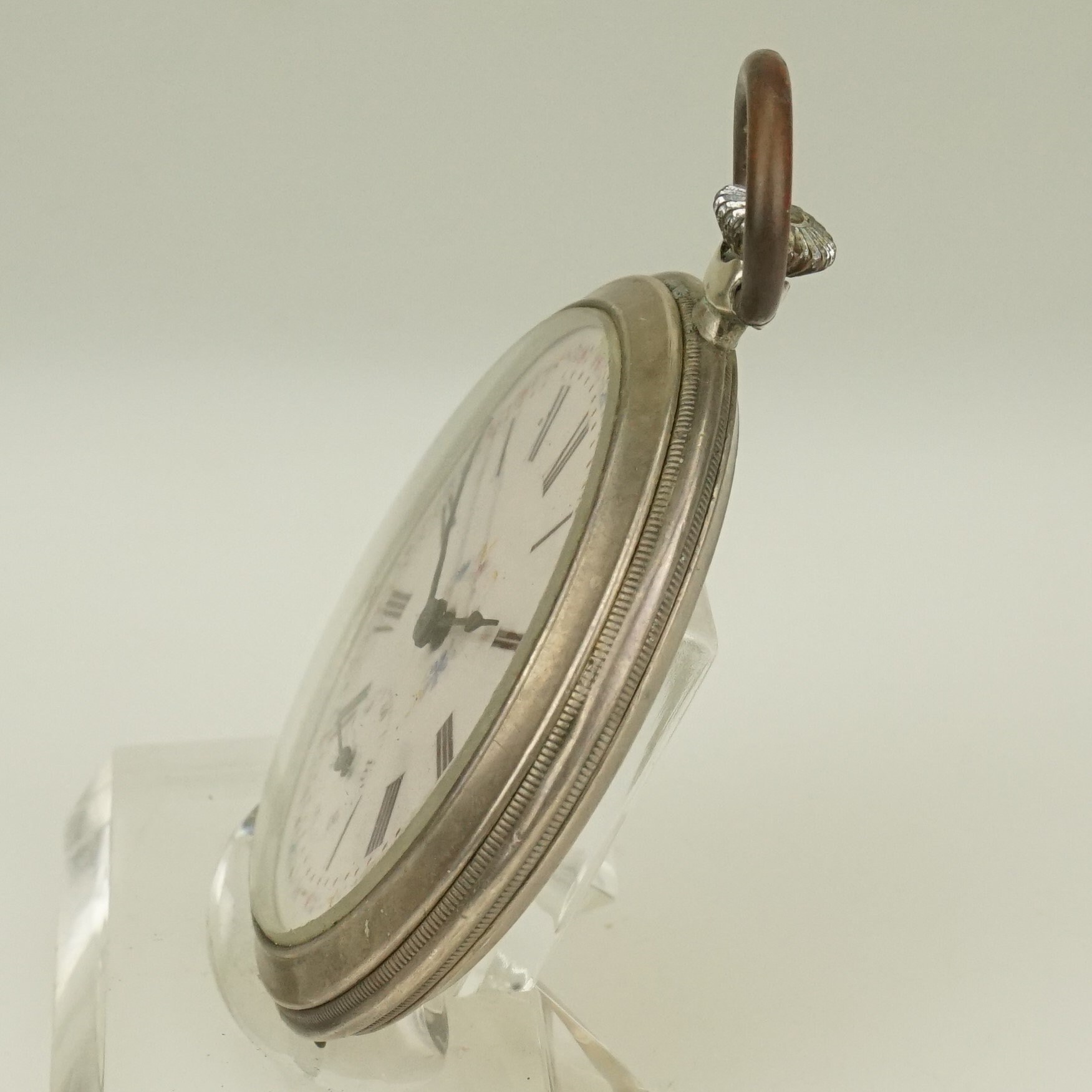 RARE Solid Silver Pocket Watch Antique Men's No Fusee Duplex ...