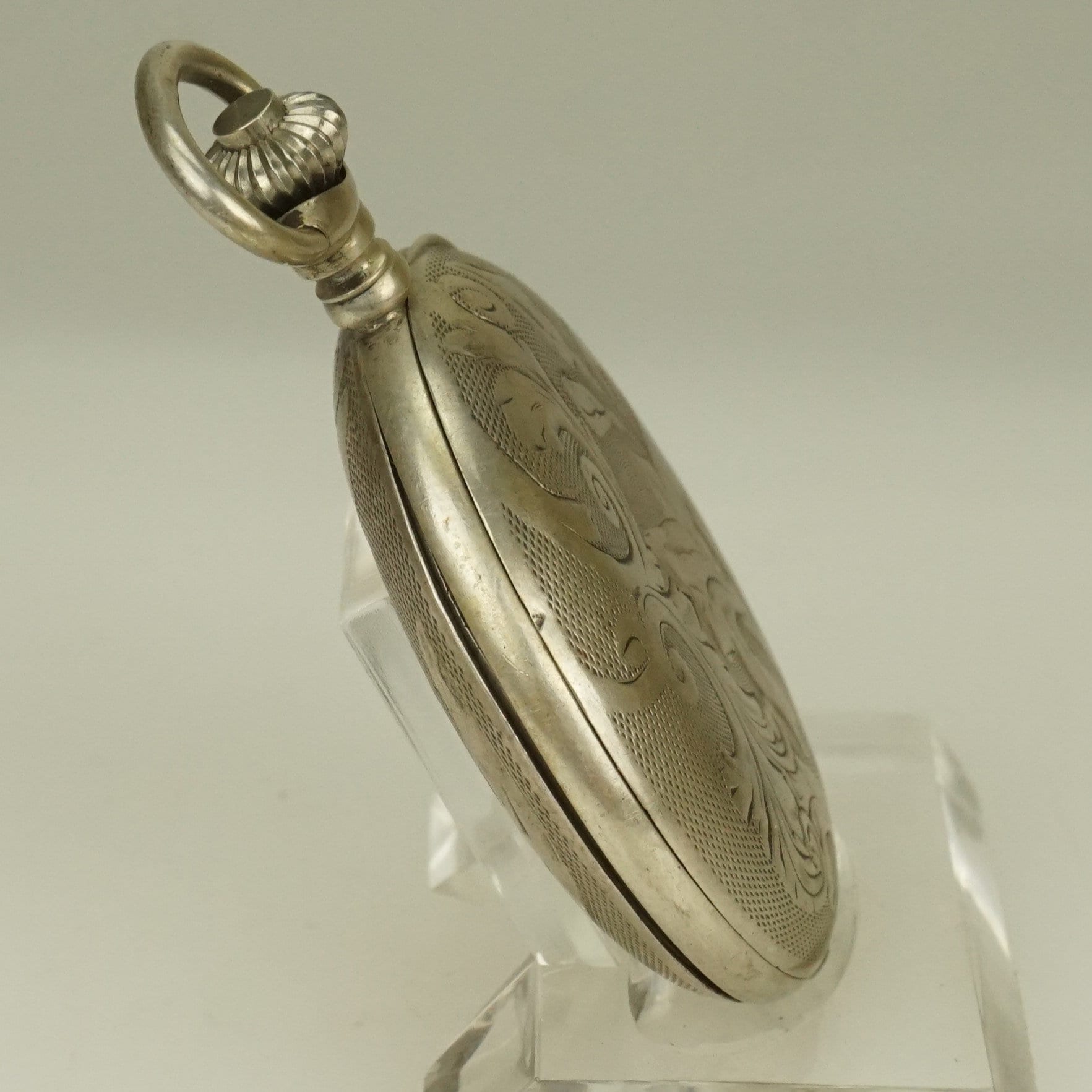 RARE Solid Silver Pocket Watch Antique Men's No Fusee Duplex ...