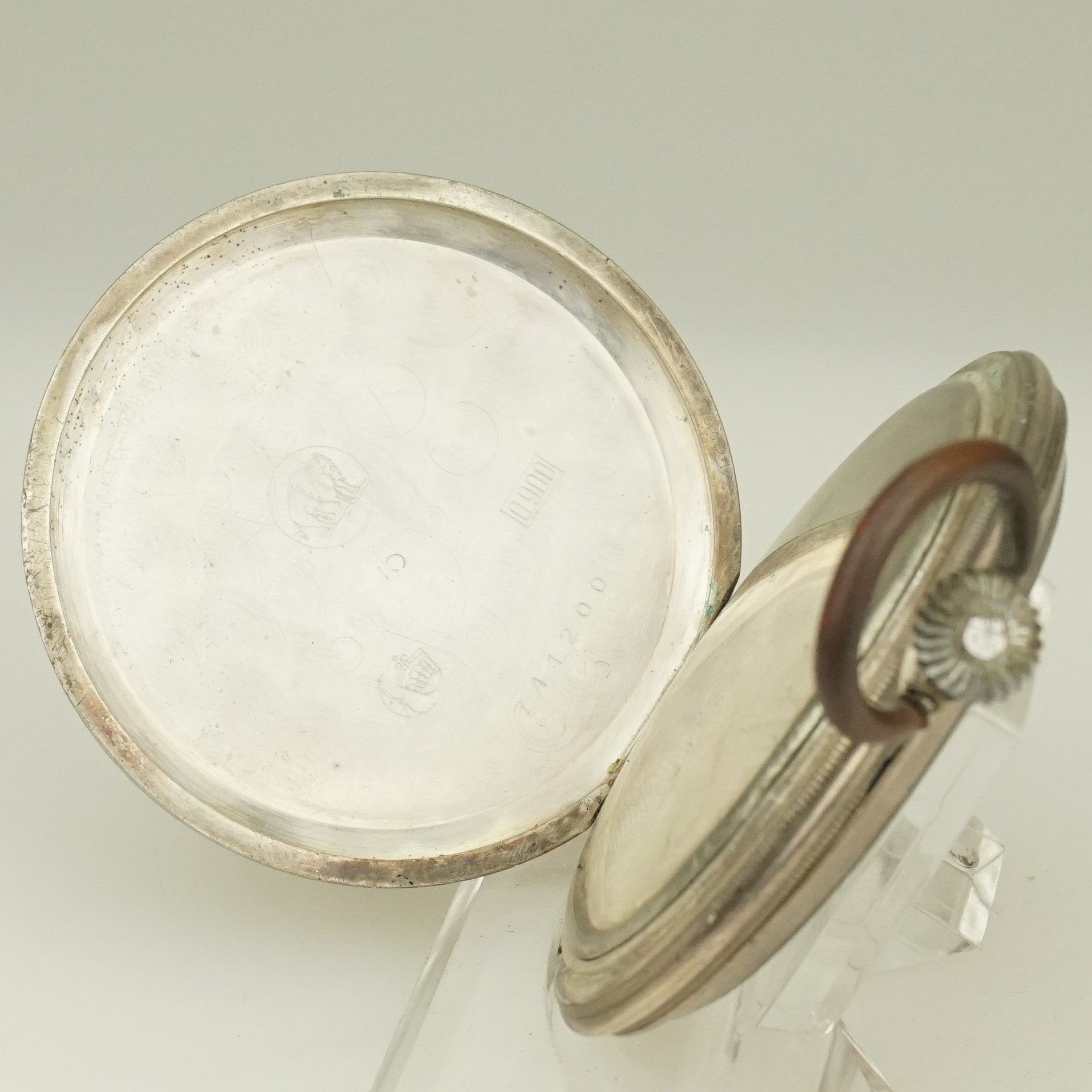 RARE Solid Silver Pocket Watch Antique Men's No Fusee Duplex ...