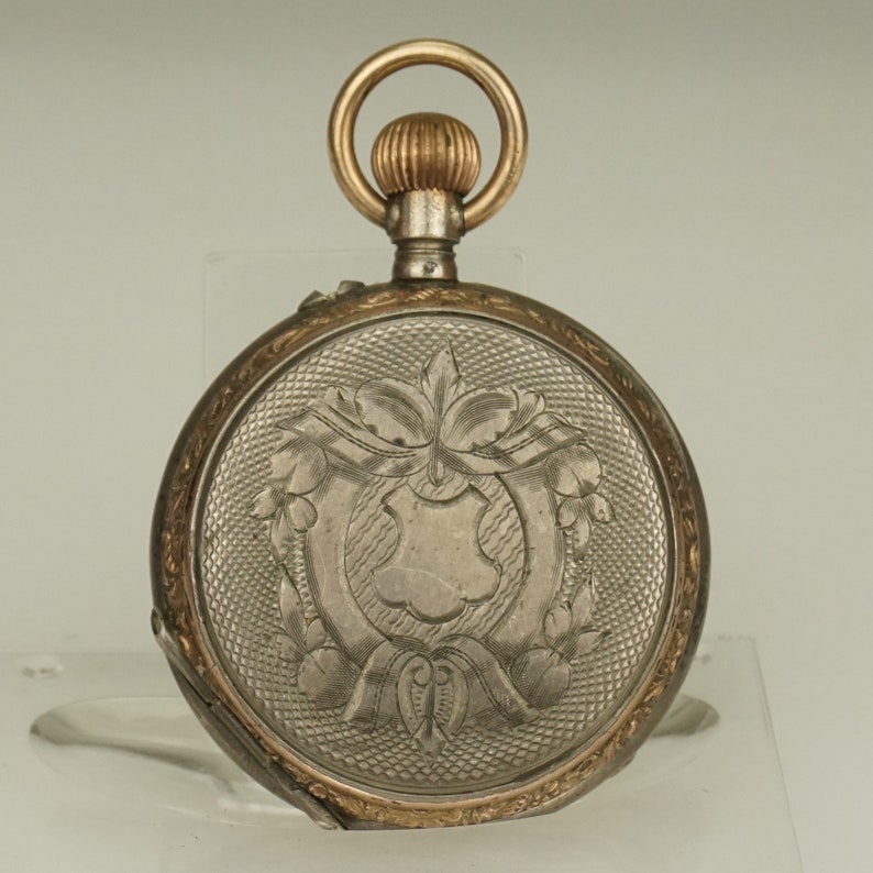 RARE Solid Silver Pocket Watch Antique Men's Ladies No Fusee Duplex ...