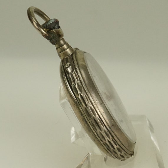 RARE! Solid Silver Pocket Watch Antique Men's no fuse… - Gem