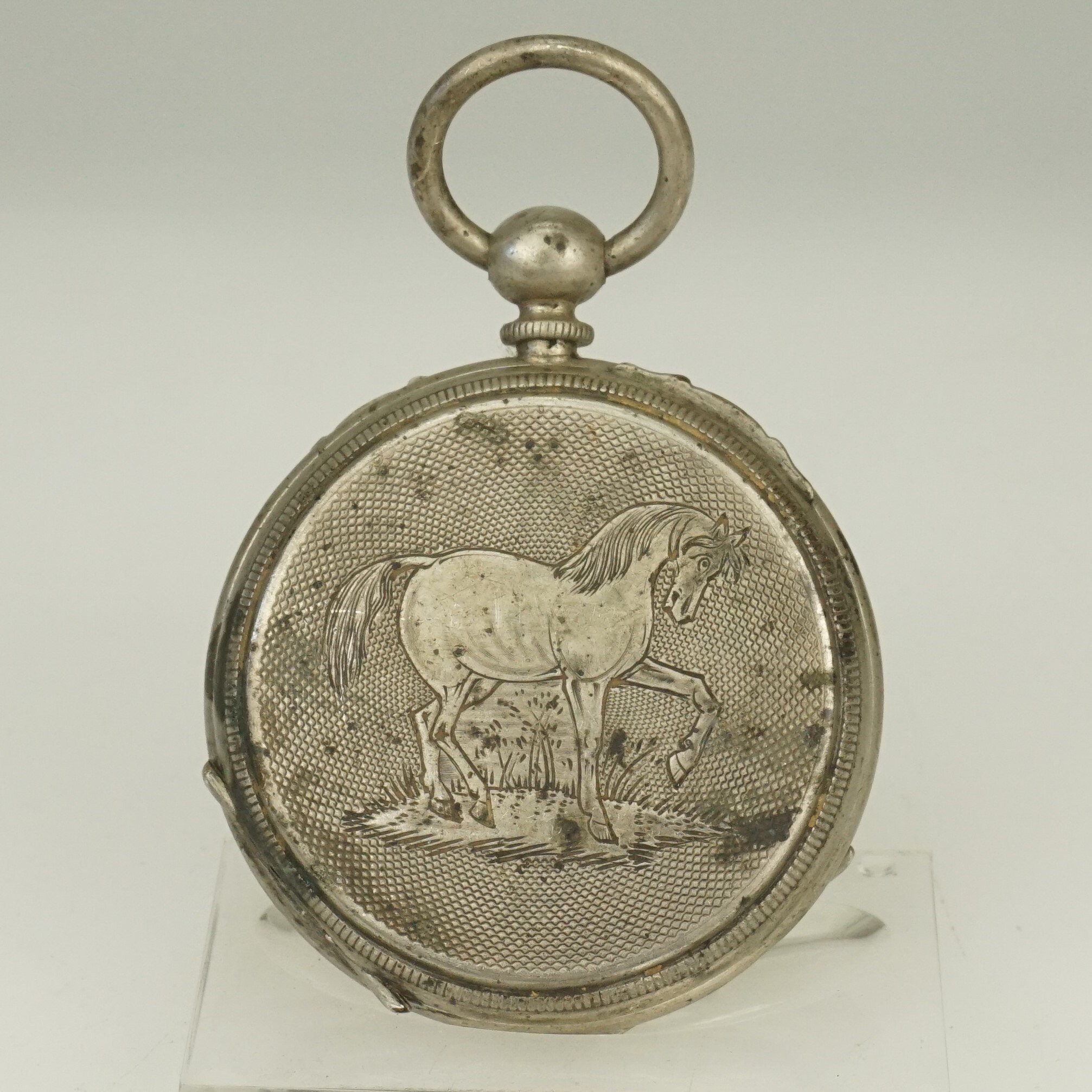 RARE Solid Silver Pocket Watch Antique Men's Ladies No Fusee Duplex ...