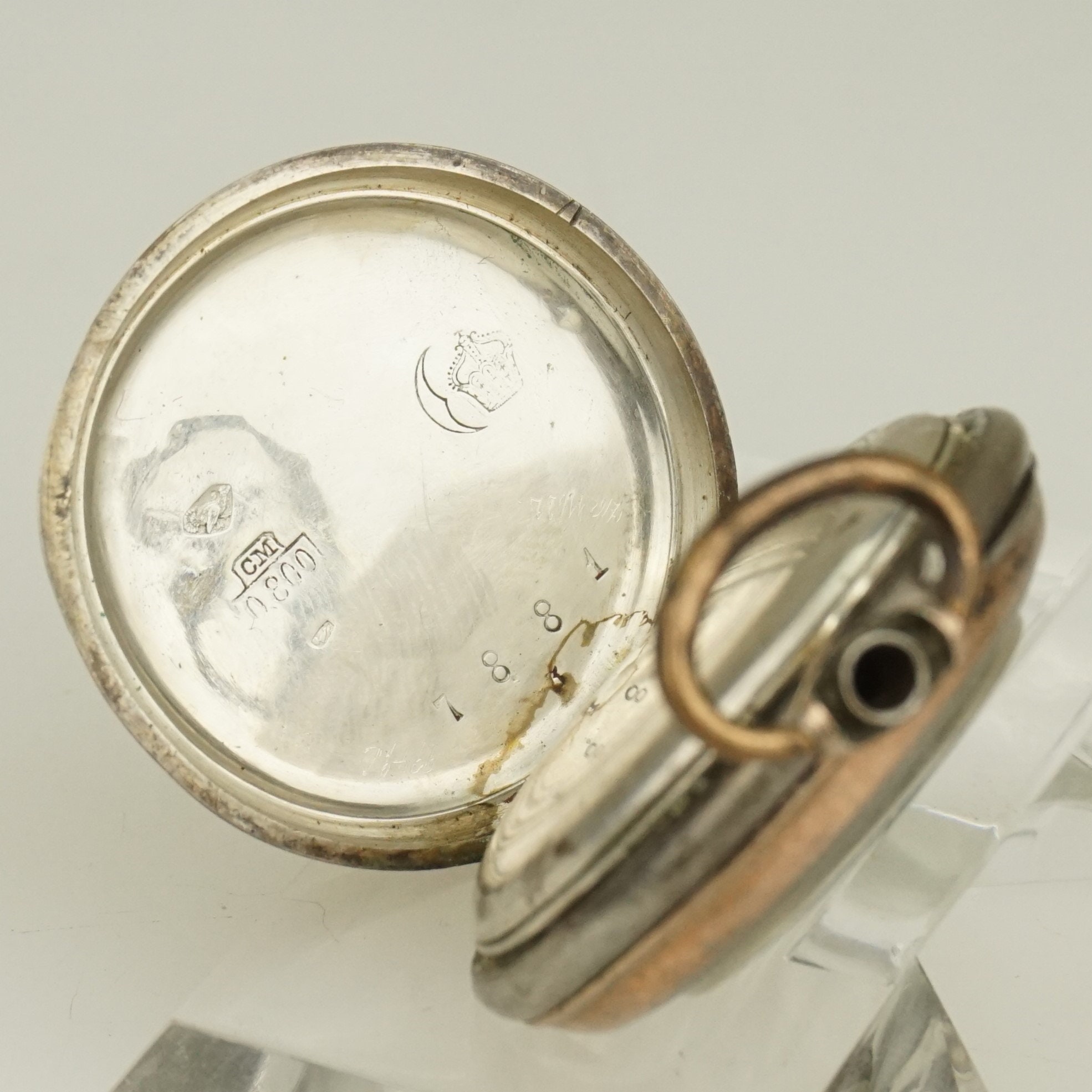 RARE Solid Silver Pocket Watch Antique Men's Ladies No Fusee Duplex ...