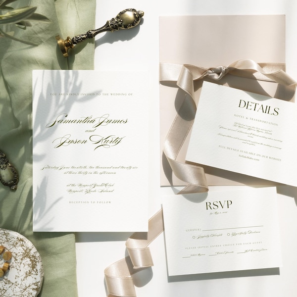 Wedding Invitation Suites - Etsy