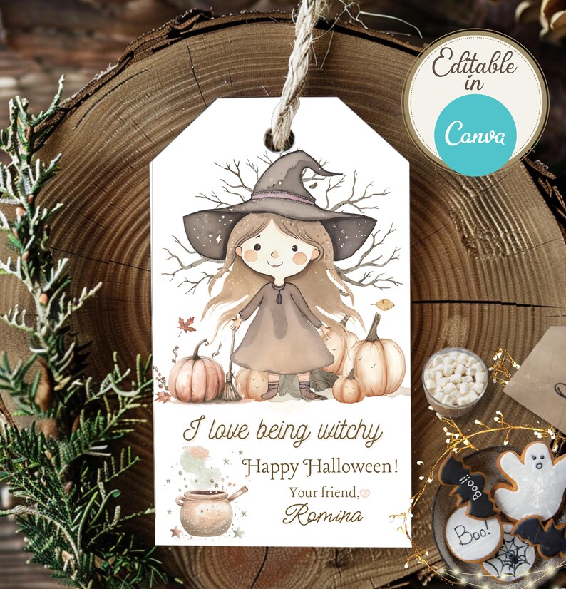 Editable Halloween Tags| Printable Tags| Halloween Gift Tags | Favor ...