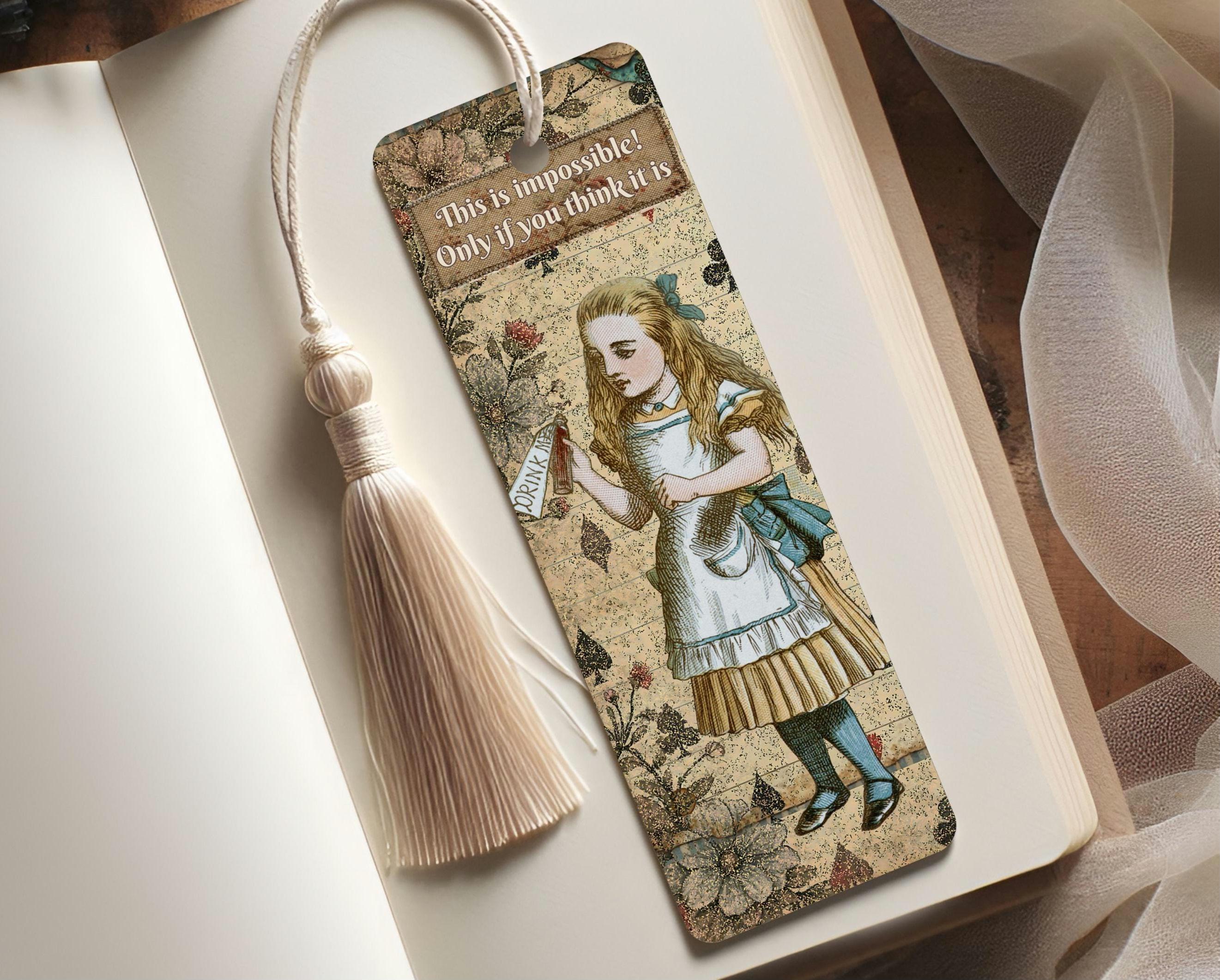 Alice in Wonderland, Bookmarks, Instant Download, 5 PNG, Mad Hatter ...