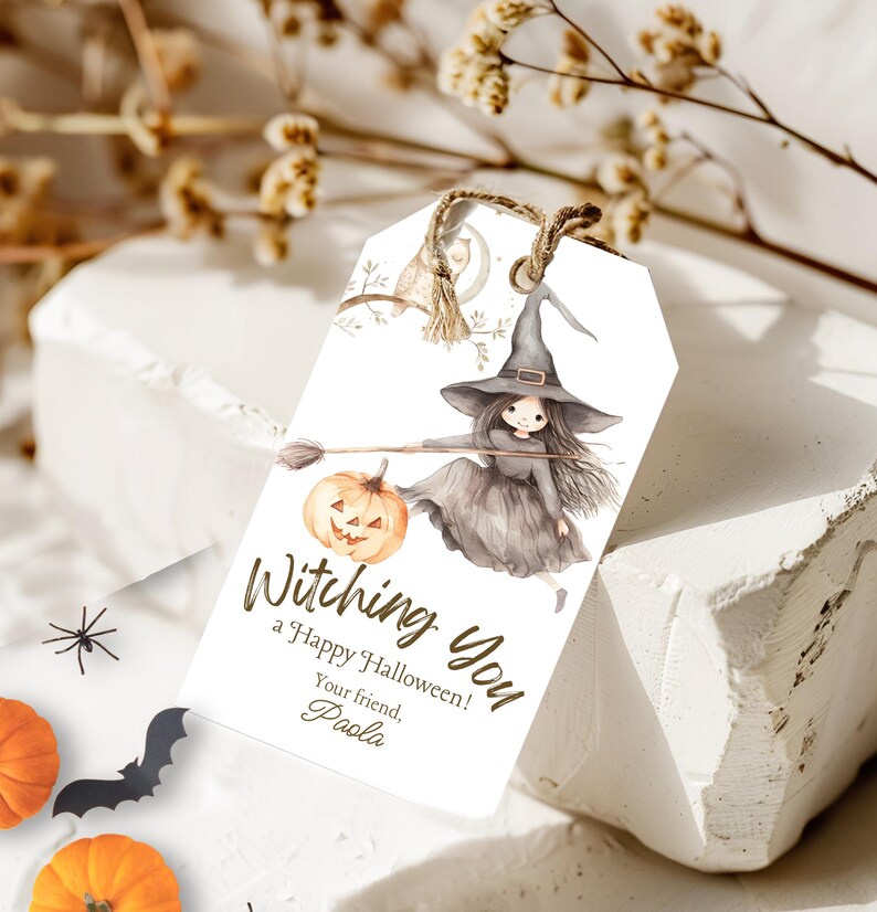 Editable Halloween Tags| Printable Tags| Halloween Gift Tags | Favor ...