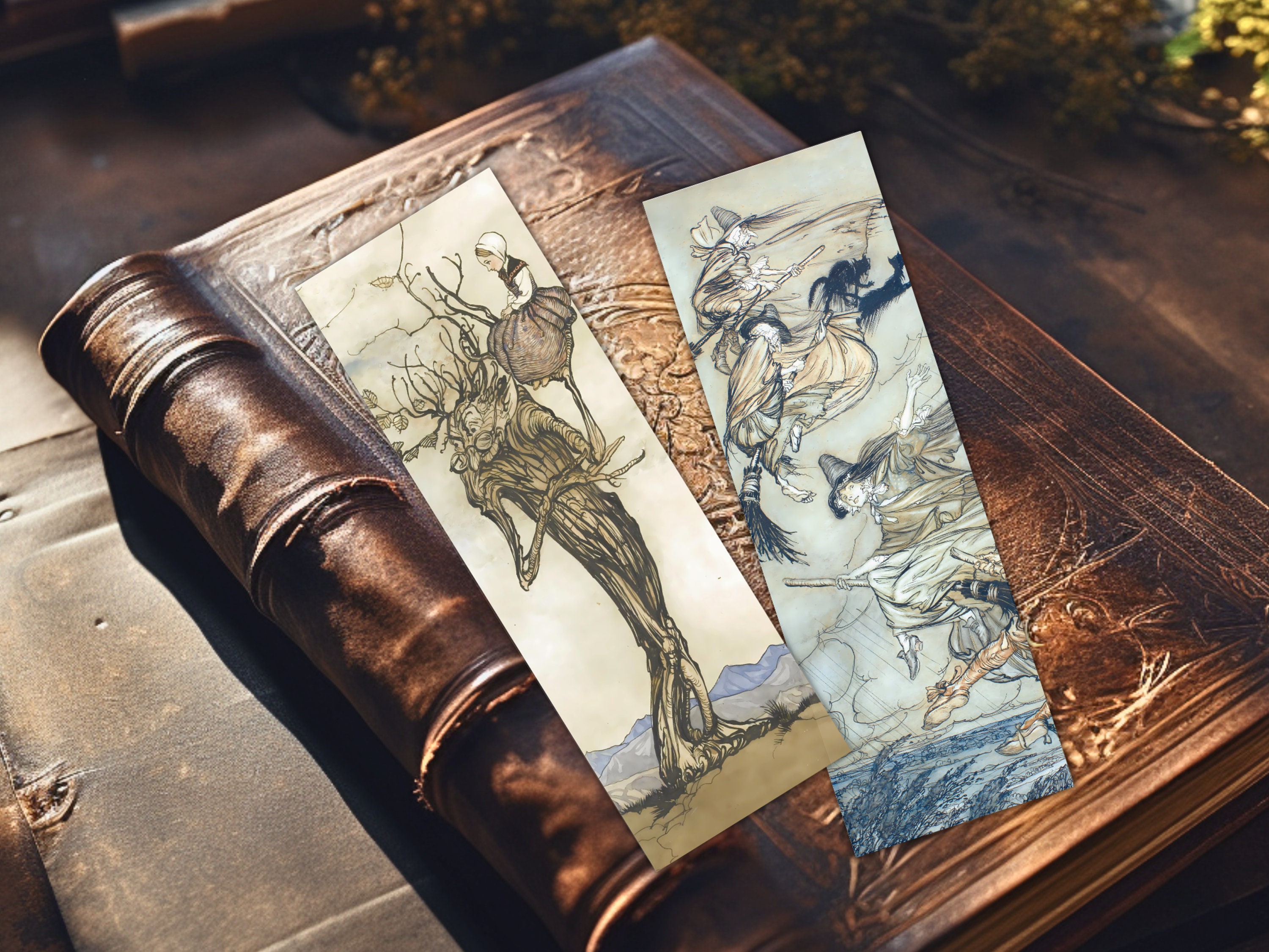 Arthur Rackham Printable Bookmarks, Vintage Digital Download, 16 High ...
