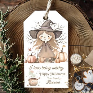 Editable Halloween Tags| Printable Tags| Halloween Gift Tags | Favor ...