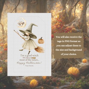 Editable Halloween Tags| Printable Tags| Halloween Gift Tags | Favor ...