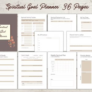 Spiritual Goal Planner, Digital Download - Etsy