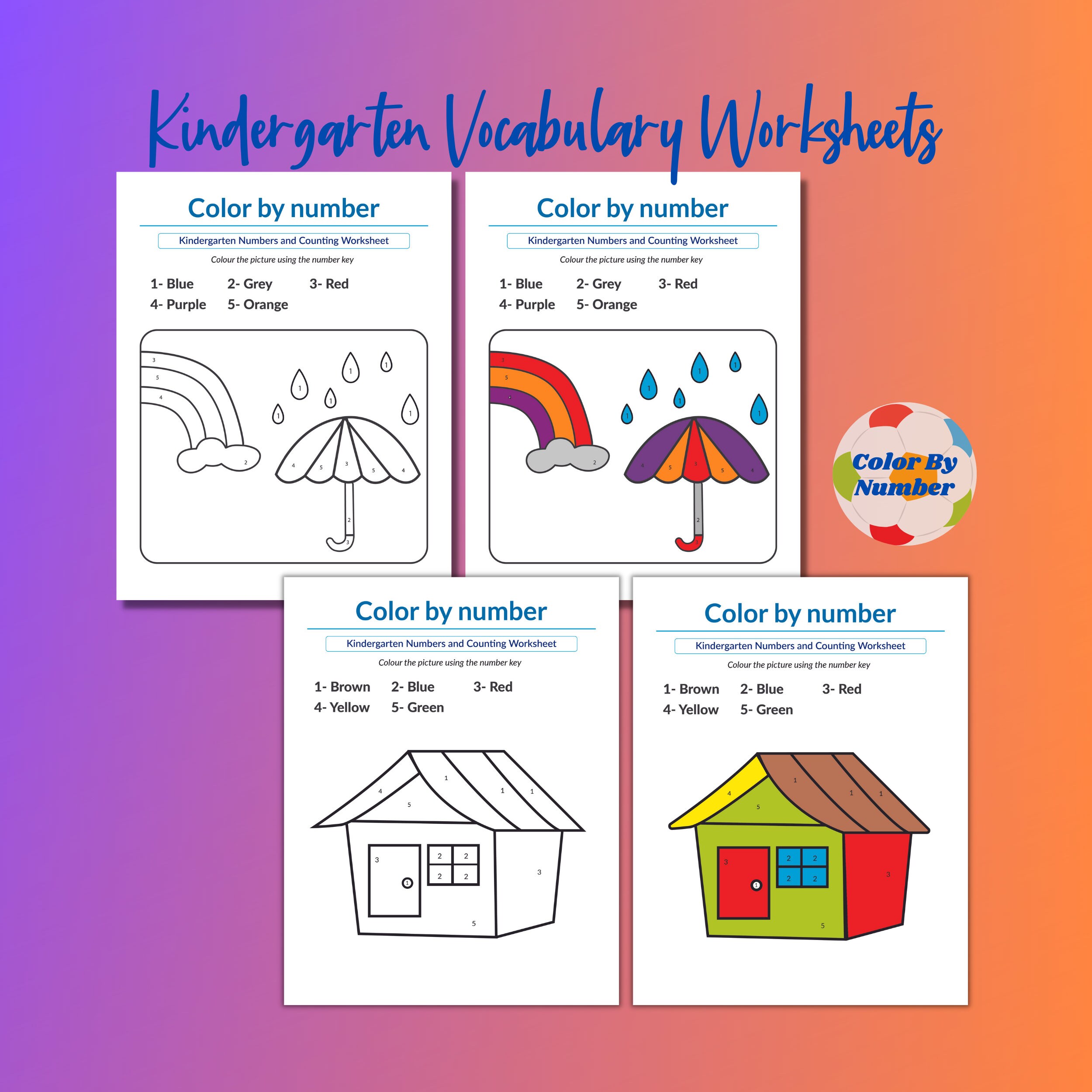 Toddlers Trace and Color Worksheets, Kindergarten, Teacher, Homeschool ...