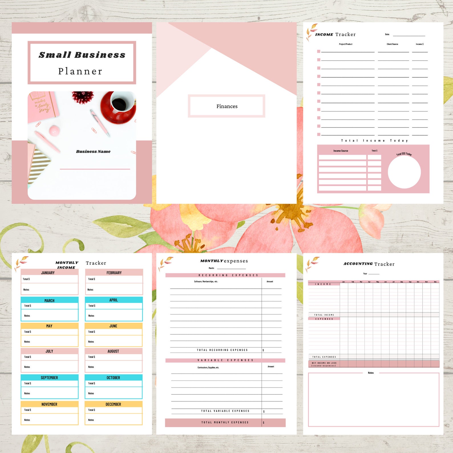 Business Planner Printable, Business Planner Bundle, Digital Download ...