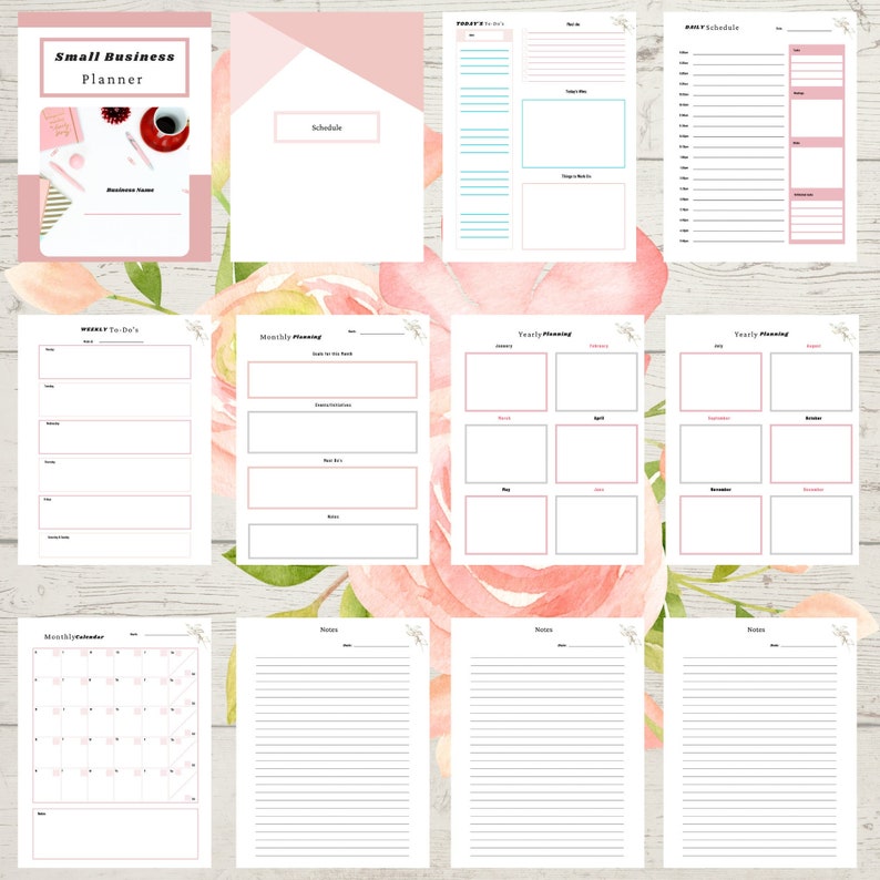Business Planner Printable, Business Planner Bundle, Digital Download ...