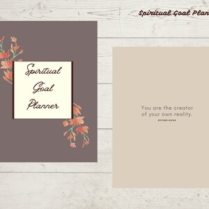 Spiritual Goal Planner, Digital Download - Etsy