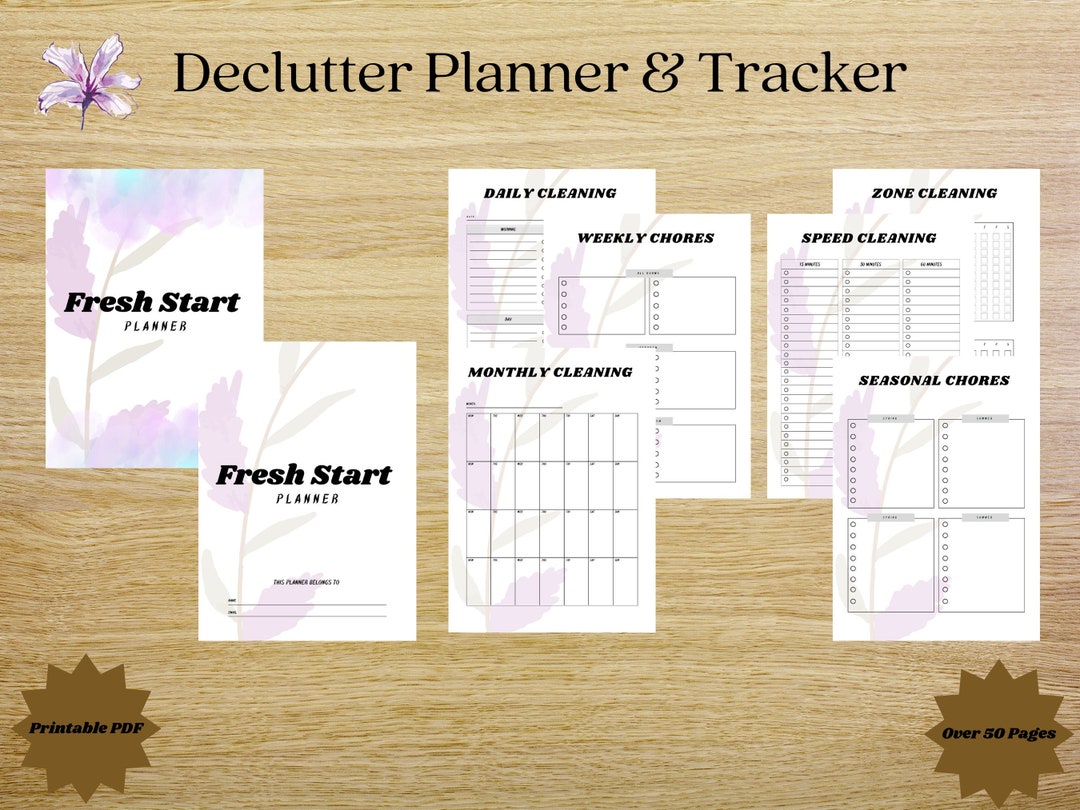 Printable Planner, Declutter and Planner, 2023 Monthly Planner, Home ...