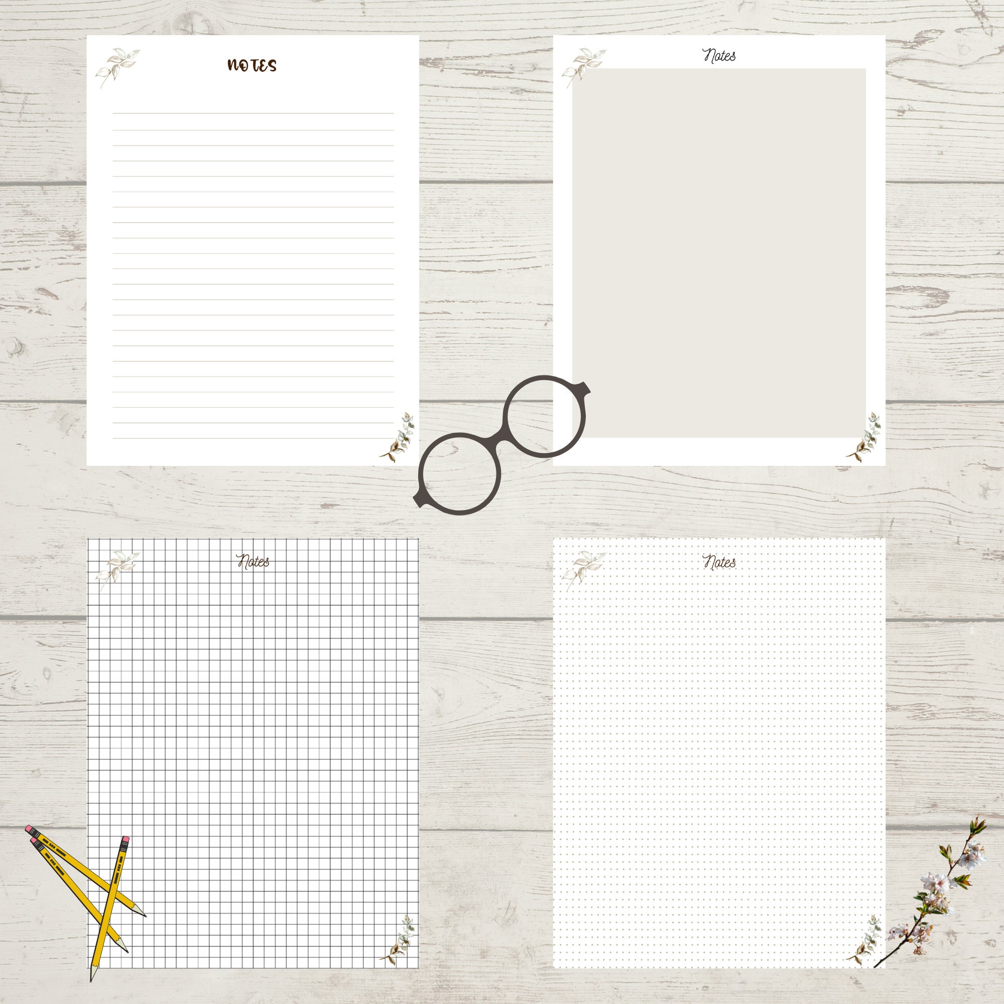 Life Planner Printable, Printable Planner Bundle, Daily Planner, 8.5x11 ...