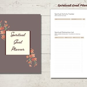 Spiritual Goal Planner, Digital Download - Etsy