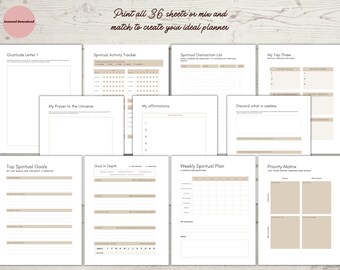 Spiritual Checklist, Spiritual Planner, Witch Printable, Spiritual ...