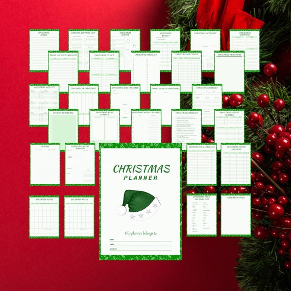 Christmas Planner Printable Christmas Budget Christmas Gift - Etsy