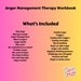 Anger Management Workbook, Coping Skills, Printable Anger Workbook ...