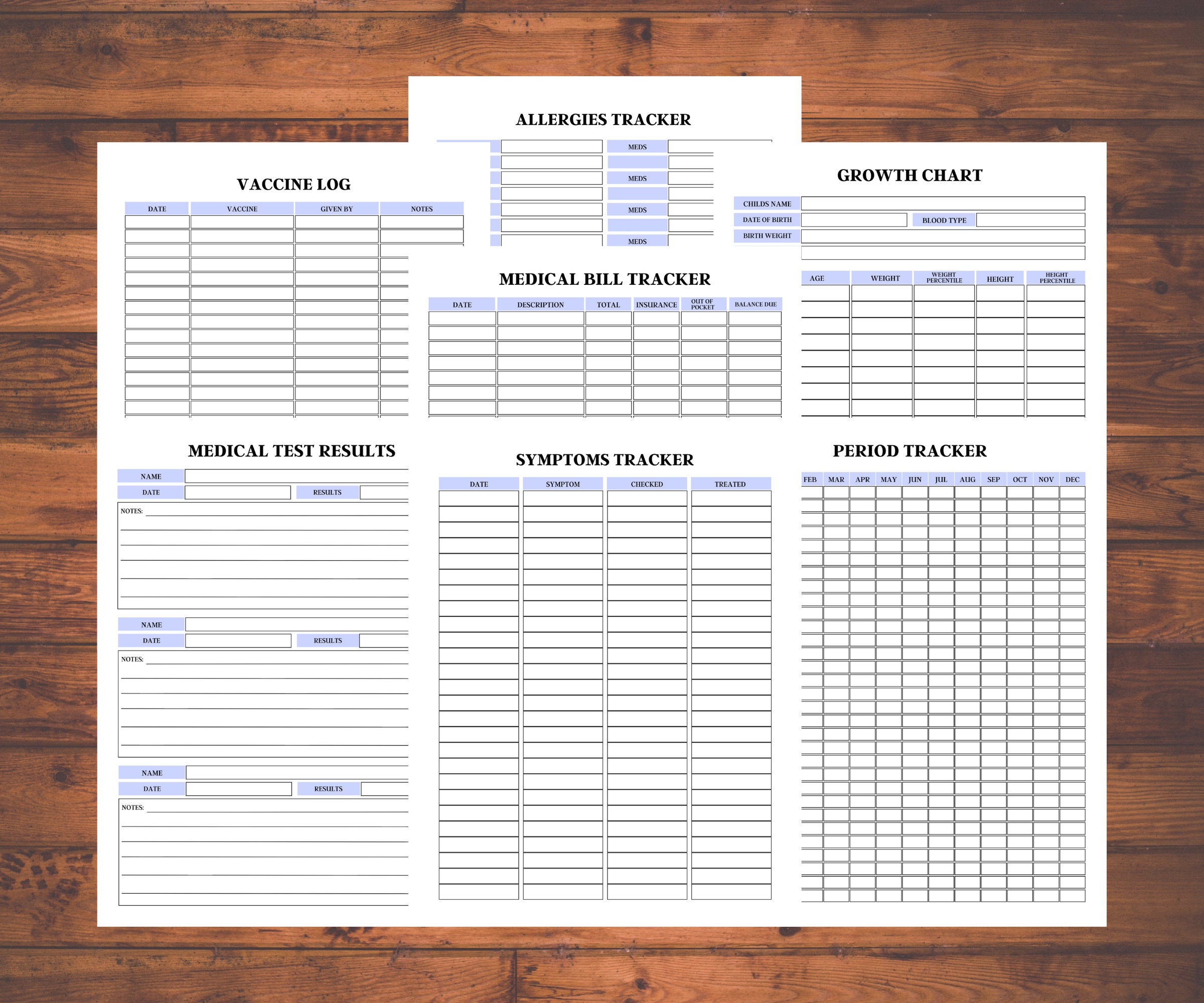 Medical Planner, Instant Download, Medicine Tracker, Medical Binder ...