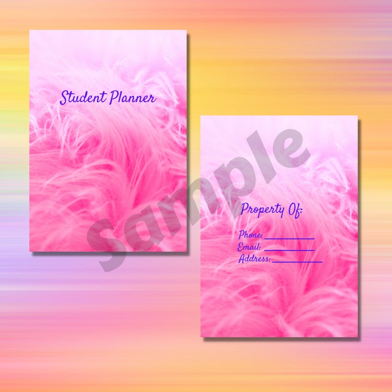 Student Planner, Study Planner, Printable Academic Planner, School ...