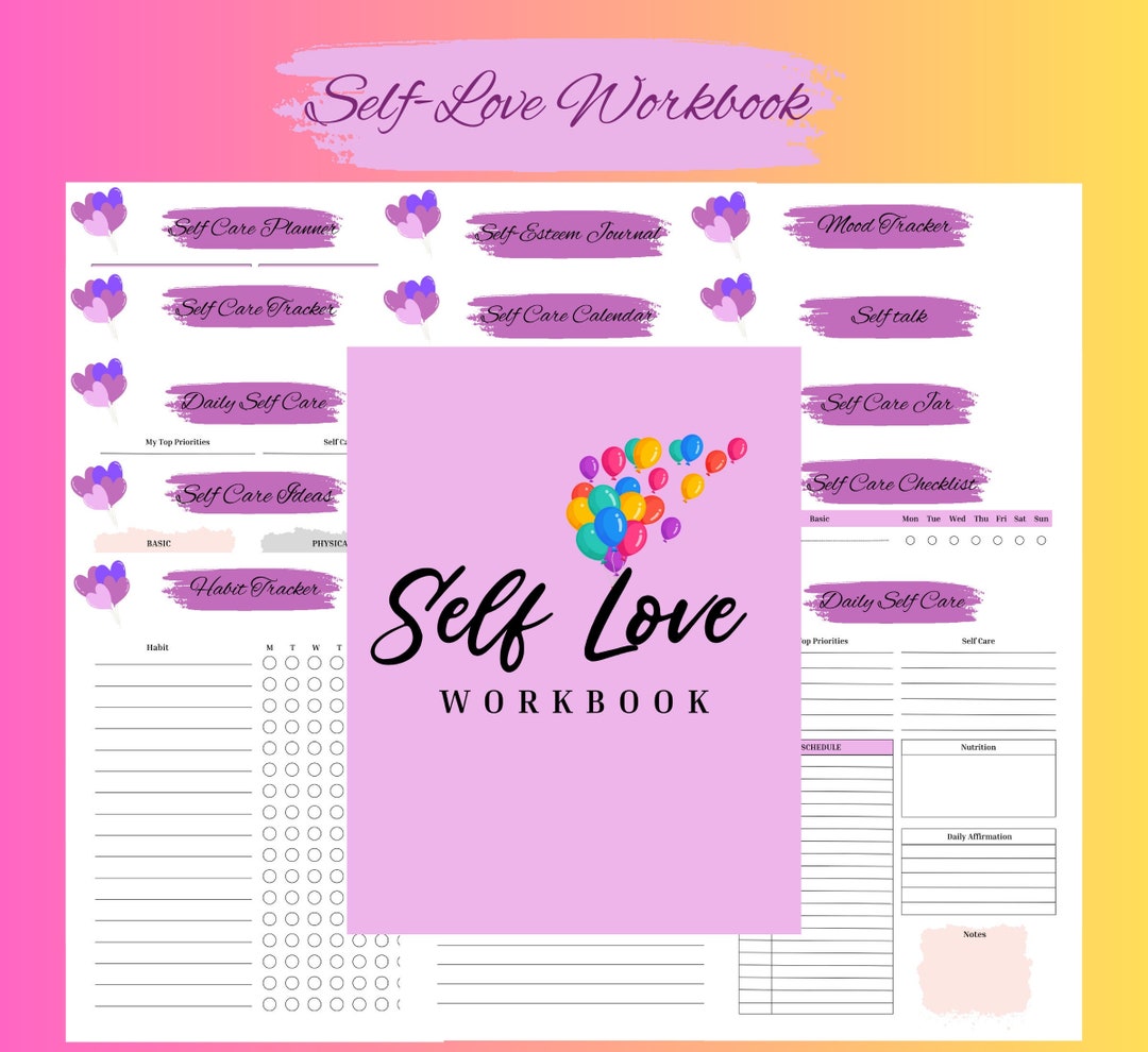 Self-love Workbook, Self Love Journal, Self Care Workbook, Self Esteem ...