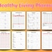 Healthy Living Planner, Wellness Tracker, Self Care Goal Plan, Weight ...