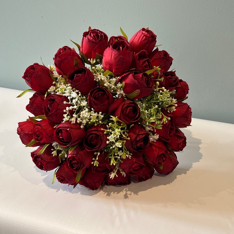 Silk Roses Bouquet - Etsy