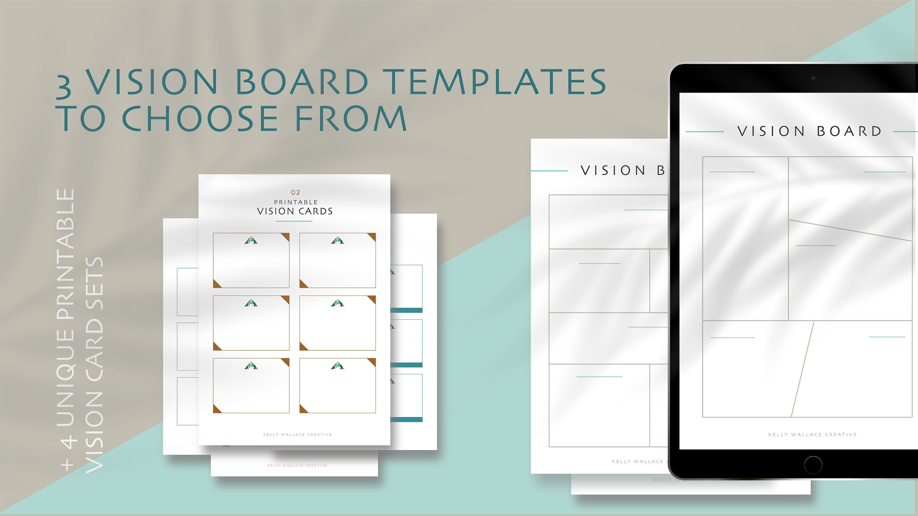 2023 Vision Board Workbook Printable Planner | Template - Etsy