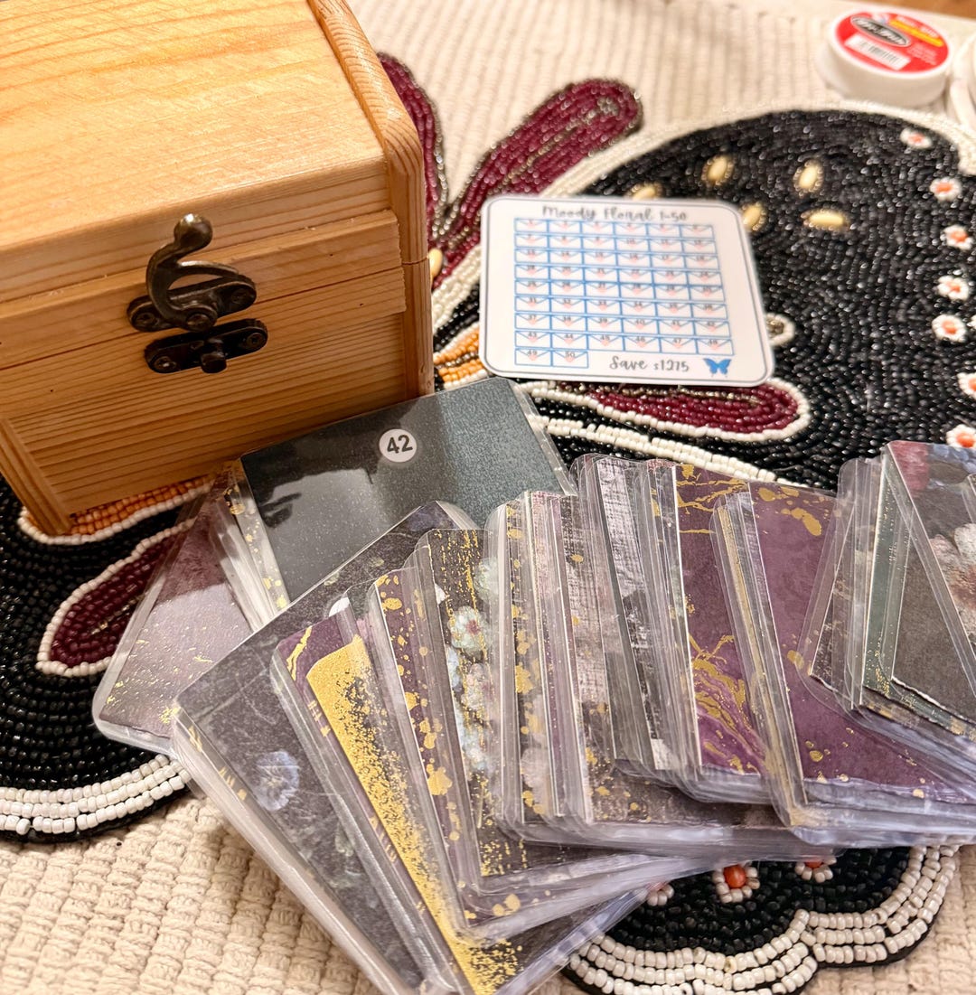 50 Envelope Wood Box, Cash Envelope Savings Challenge, Save 1275.00 ...