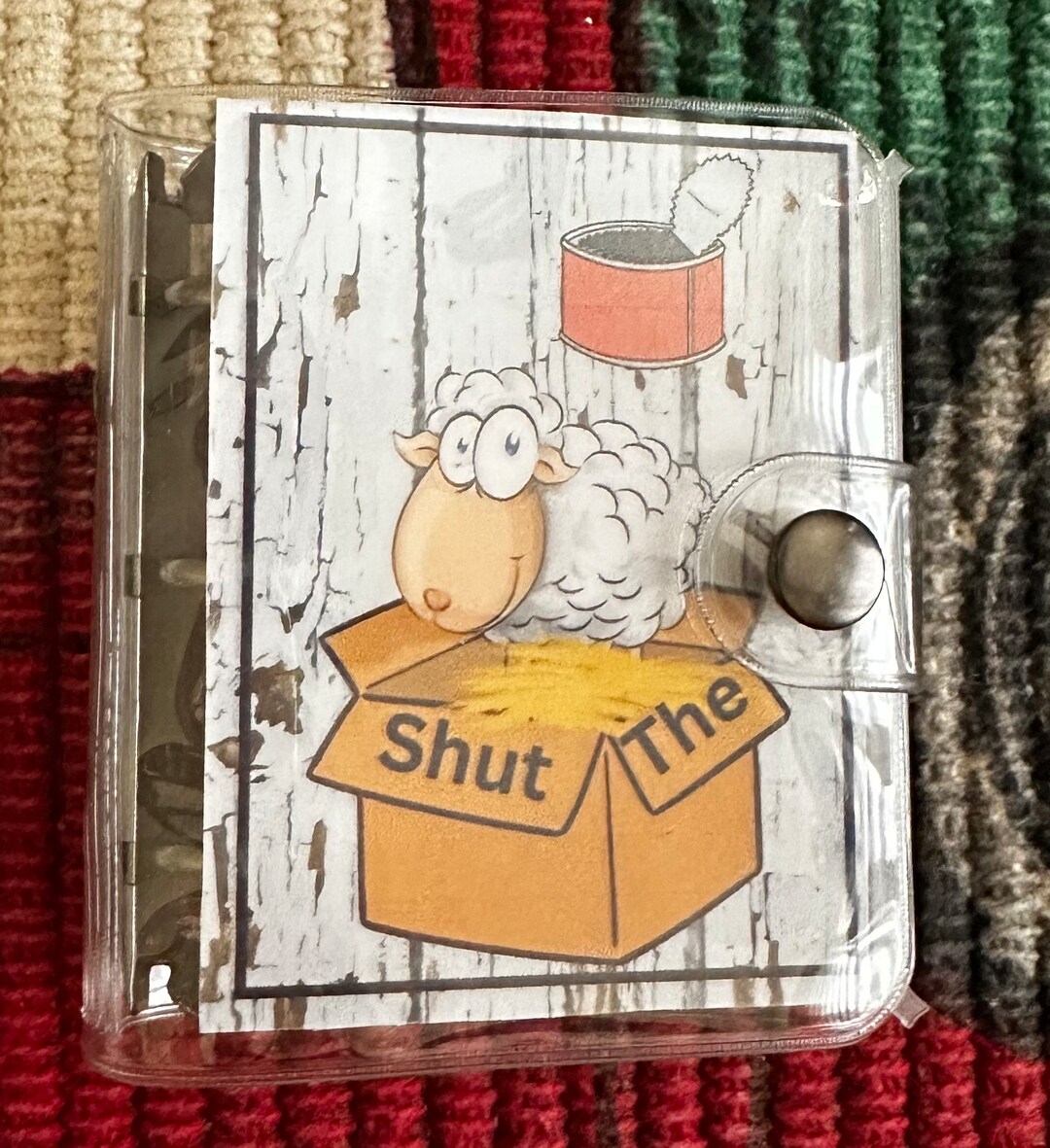 A8 Mini 3 Ring Binder-can Ewe Shut the Box-savings Challenge-cash ...
