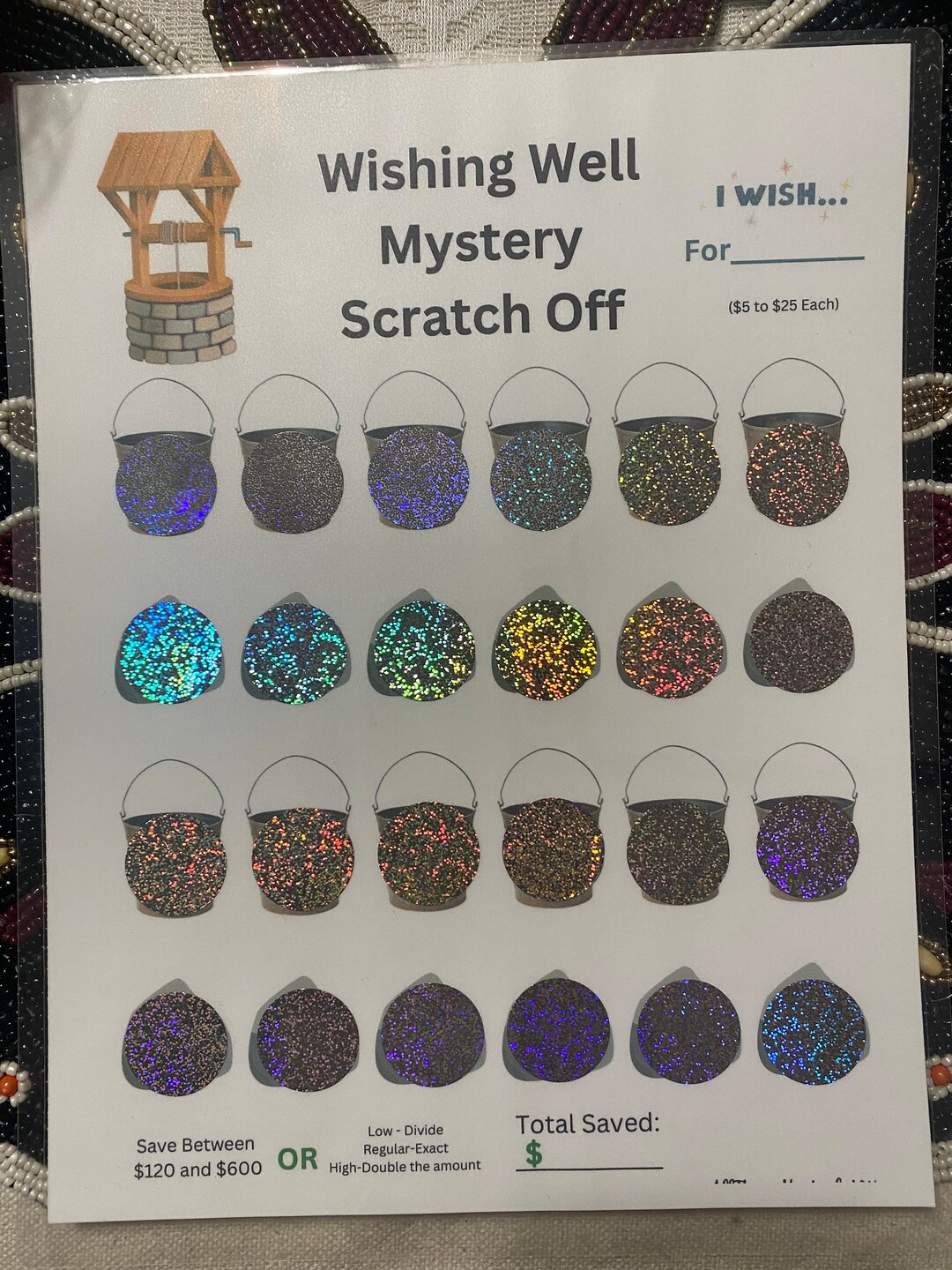 WISHING WELL Scratch Off - Etsy