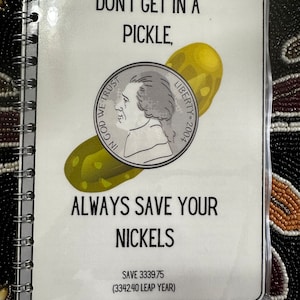 Nickel Savings Challenge Book Don't Get in a Pickle, Always Save Your ...