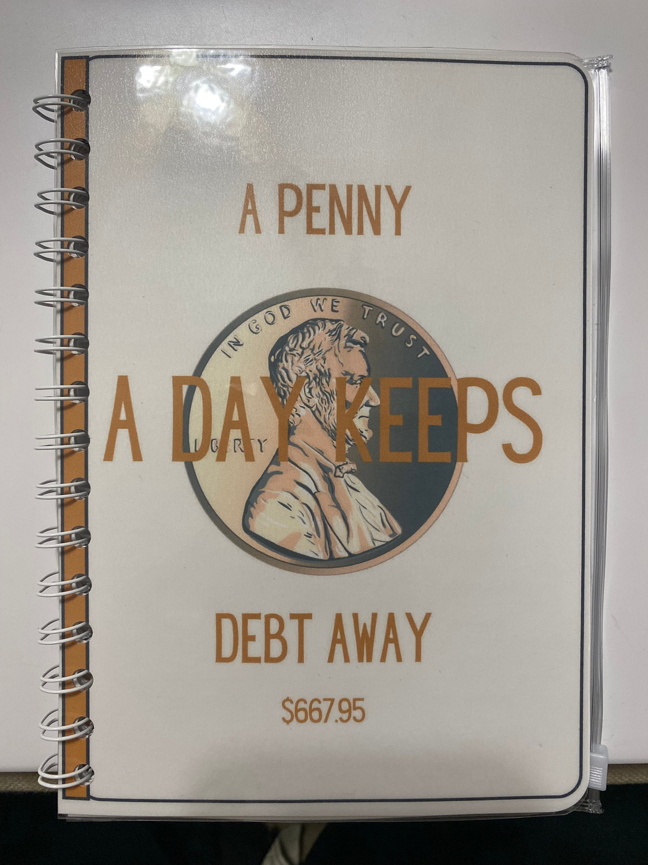 A Penny A Day Savings Challenge Book- Save 667.95 - Etsy
