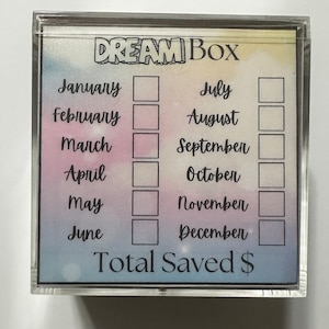 Dream Box-envelope Box for Cash Stuffing - Etsy